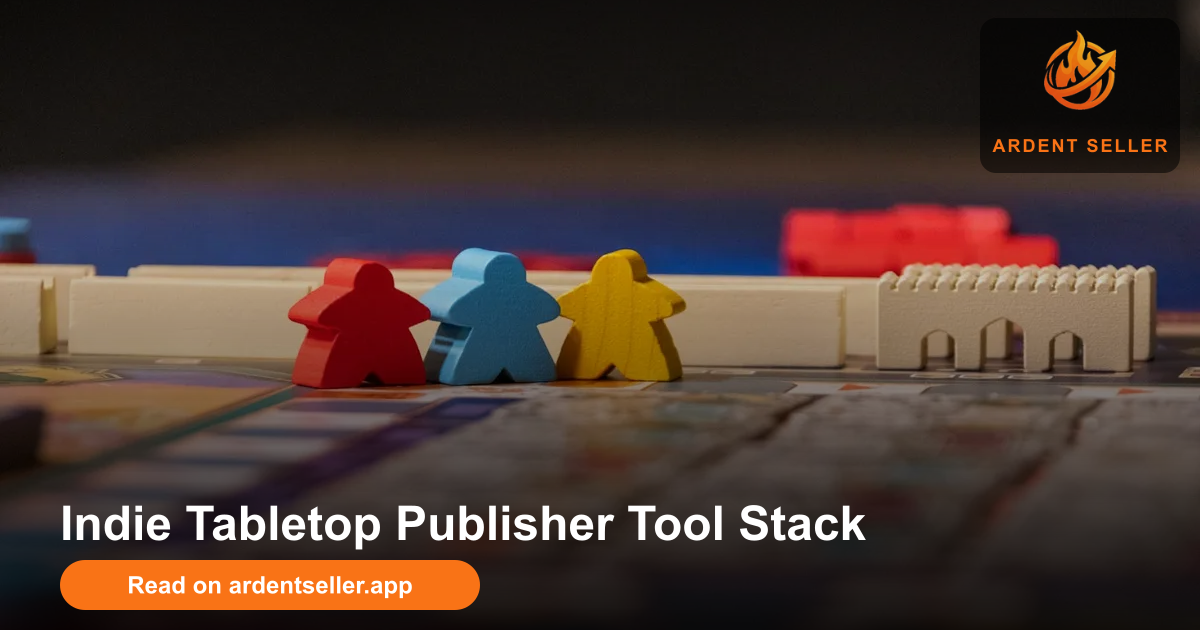 Indie Tabletop Publisher Tool Stack | Ardent Seller
